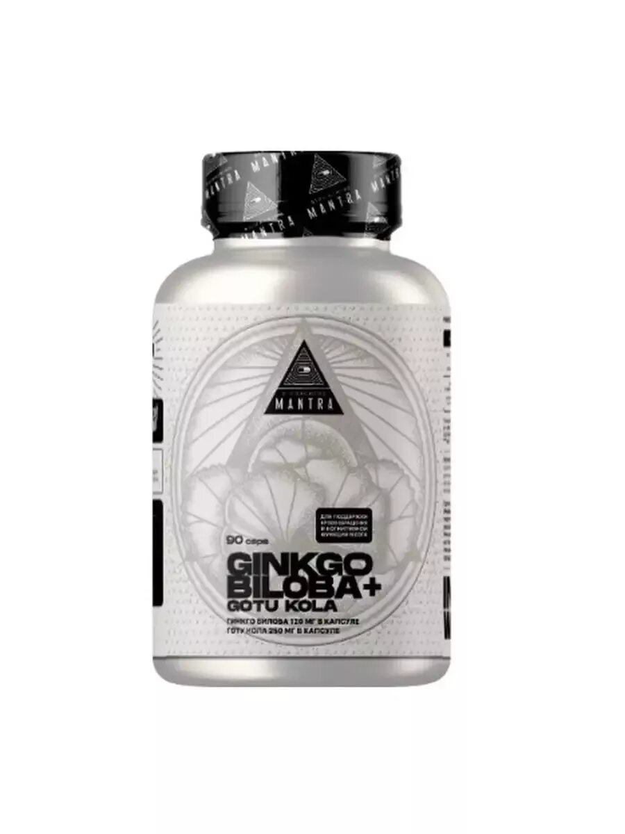 MANTRA гинкго билоба + готу кола N90 капс массой 690МГ