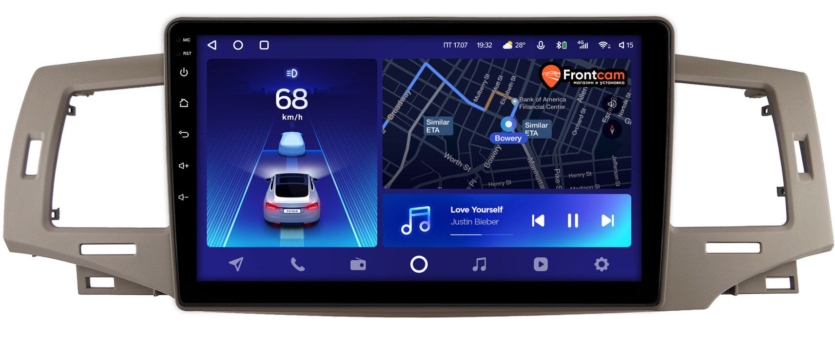 Штатная магнитола Teyes CC2 PLUS 6/128 9" RM-9238 Toyota Corolla (E120/E130) 2003-2007, Allex 2004-2006 (правый руль, бежевая) Android 10 (4G-SIM, DSP