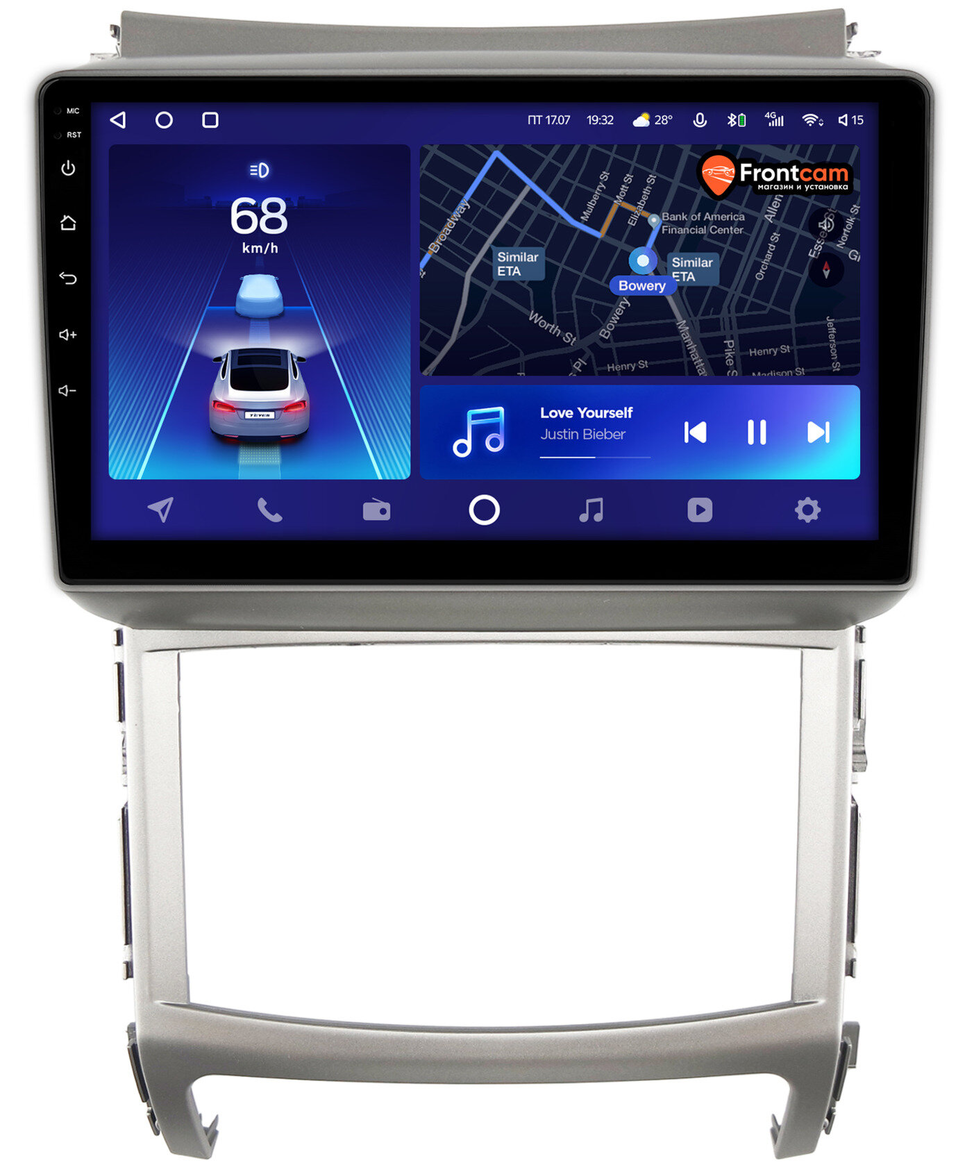 Штатная магнитола Hyundai ix55, Veracruz 2006-2015 Teyes CC2 PLUS 6/128 9" RM-9340 Android 10 (4G-SIM, DSP, QLed)