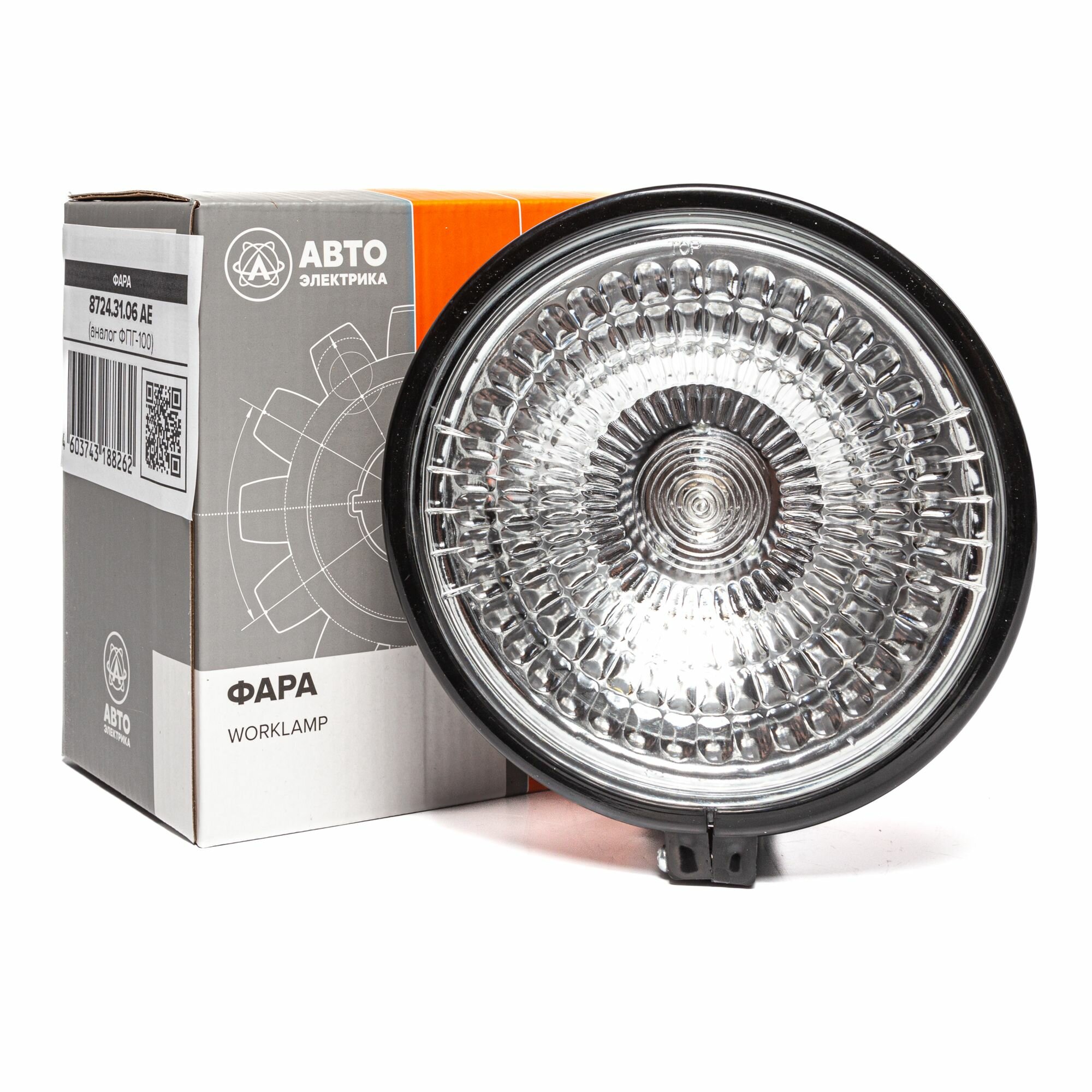 Фара рабочего освещения, круглая, пластиковый корпус