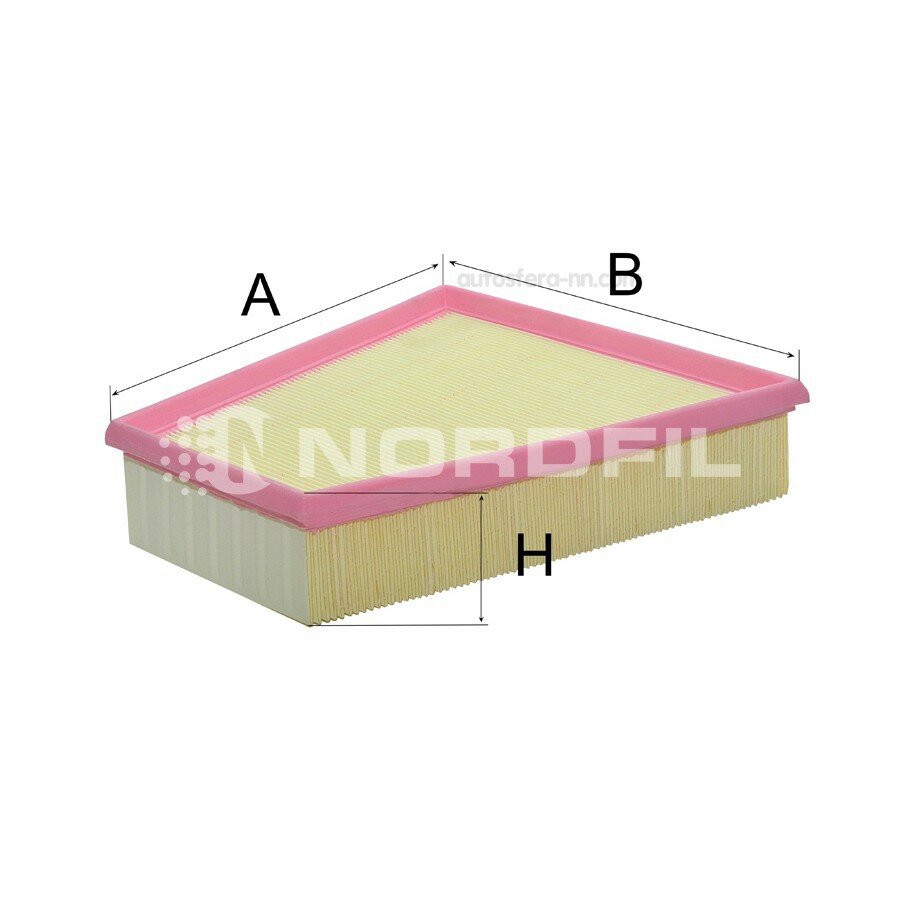 NORDFIL AN1017 Фильтр воздушный Seat Ibiza IV V Toledo IV Skoda Fabia I II Rapid Roomster VW Polo IV V