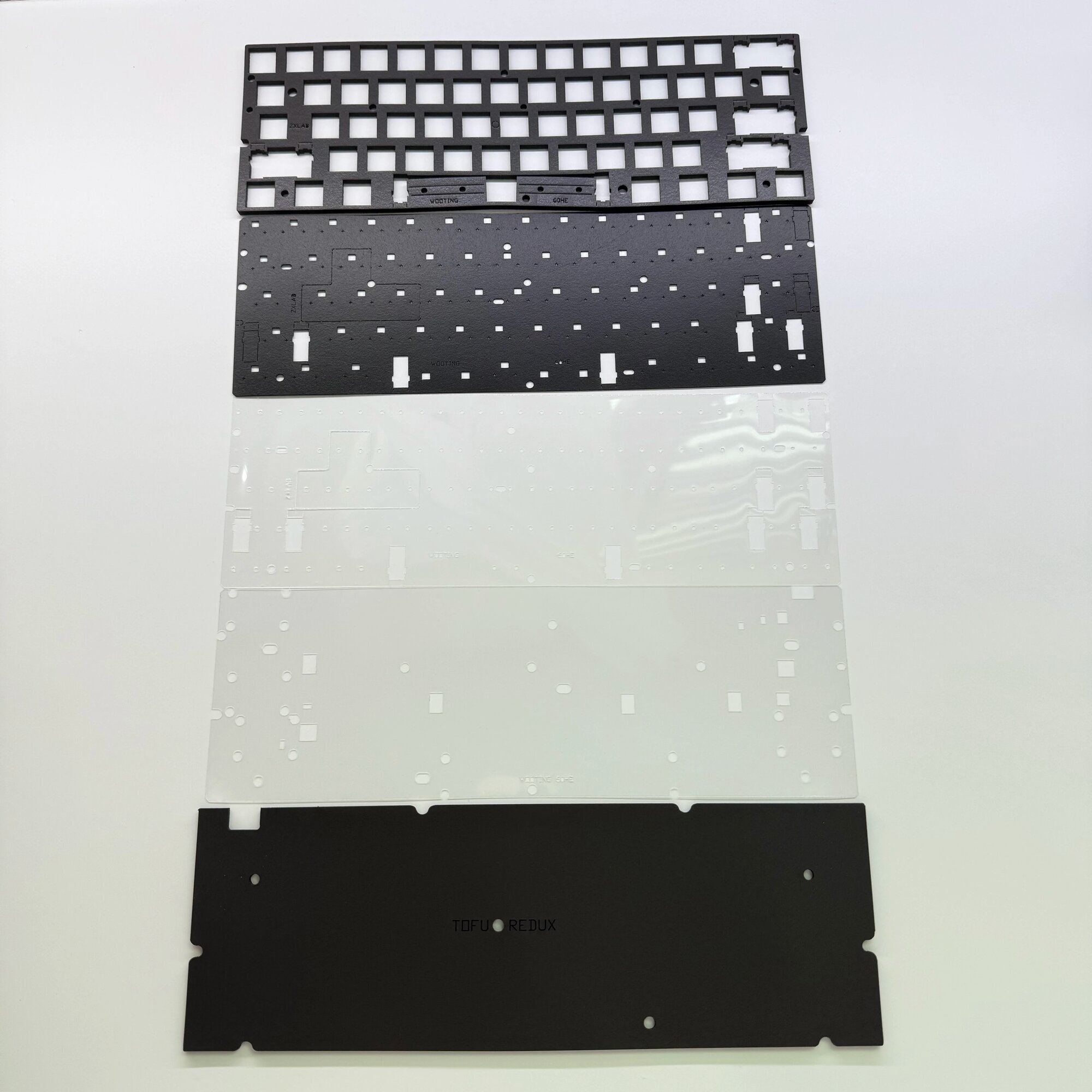 Wooting60HE, модифицированный под Holy60, с полым алюминиевым корпусом (KBDfans), магнитными переключателями,