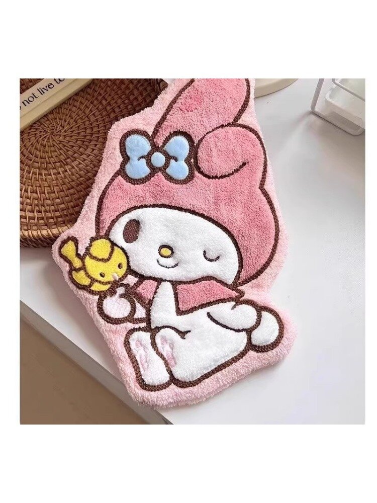 Полотенца для рук детские милые с Hello Kitty и Мелоди, быстро впитывающие влагу, мягкие и приятные к коже, 1шт