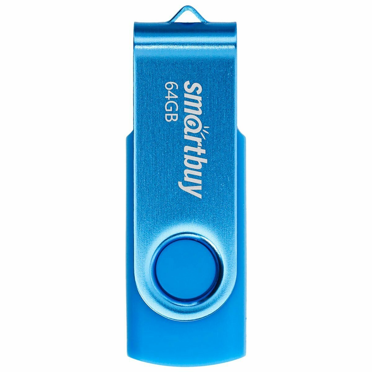 Флеш-память USB 64Gb SmartBuy Twist USB 2.0, синий, SB064GB2TWB (SB064GB2TWB)