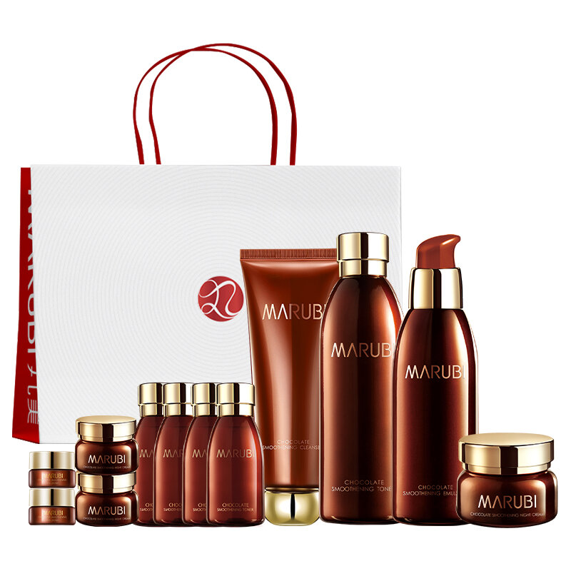 **Набор для ухода за кожей унисекс MARUBI Chocolates Silky Ivory, оттенок Ice muscle jade bone four-piece set**