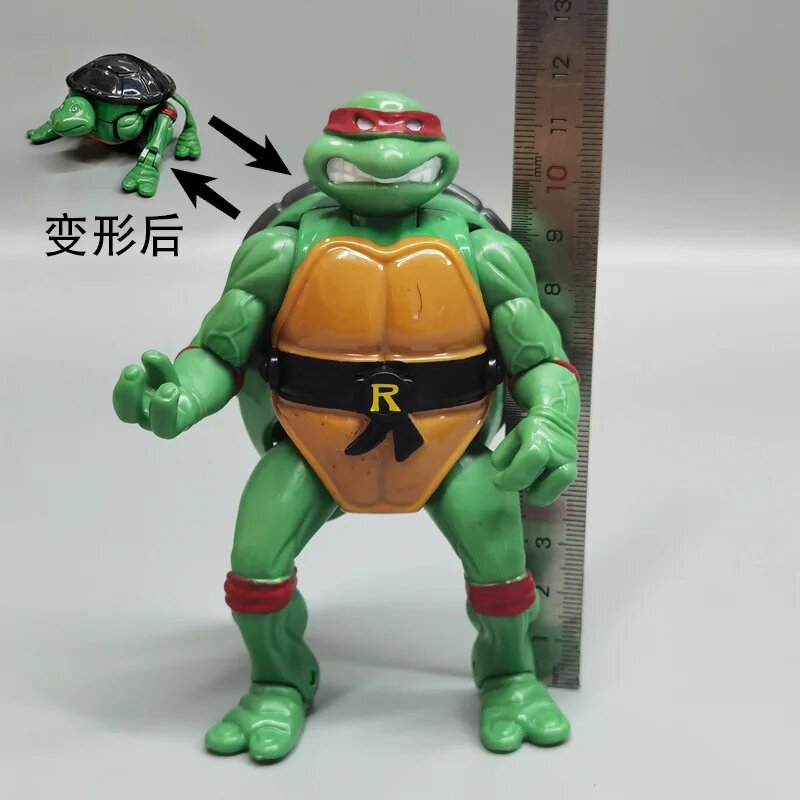 Фигурка Черепашки-Ниндзя Леонардо, Зеленый/Raphael, 12см