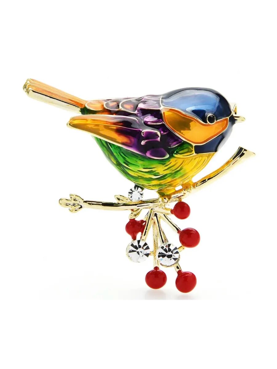 Брошь, стразы