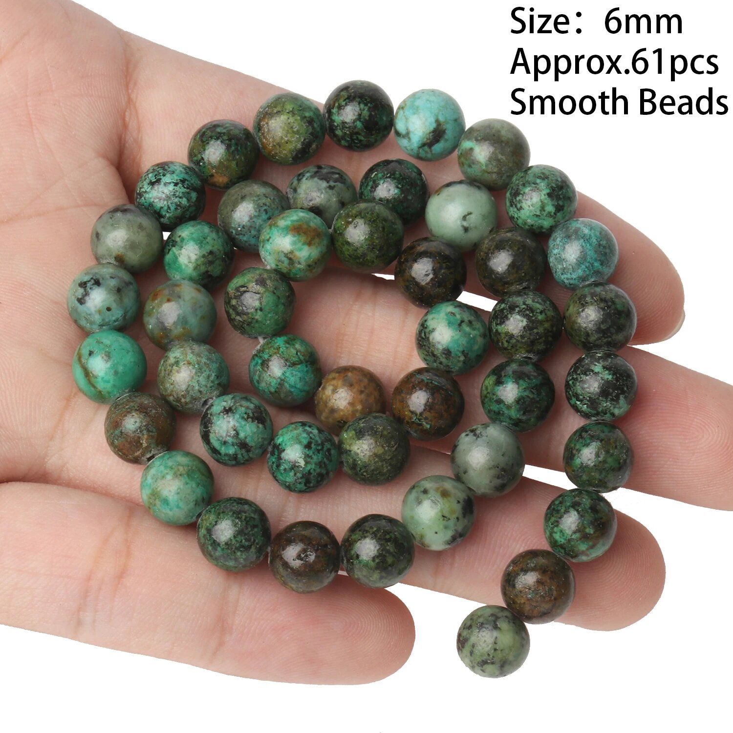 Африканская бирюза бусины LNMBII 4 6 8 10 12 мм 2