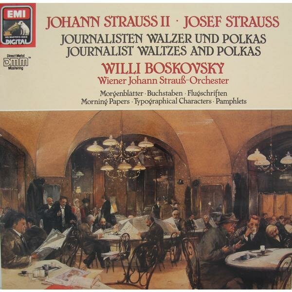 Винтажная виниловая пластинка JOHANN STRAUSS JR, JOSEF STRAUSS - JOURNALISTEN WALZER UND POLKAS (JOHANN STRAUSS ORCHESTRA OF VIENNA)
