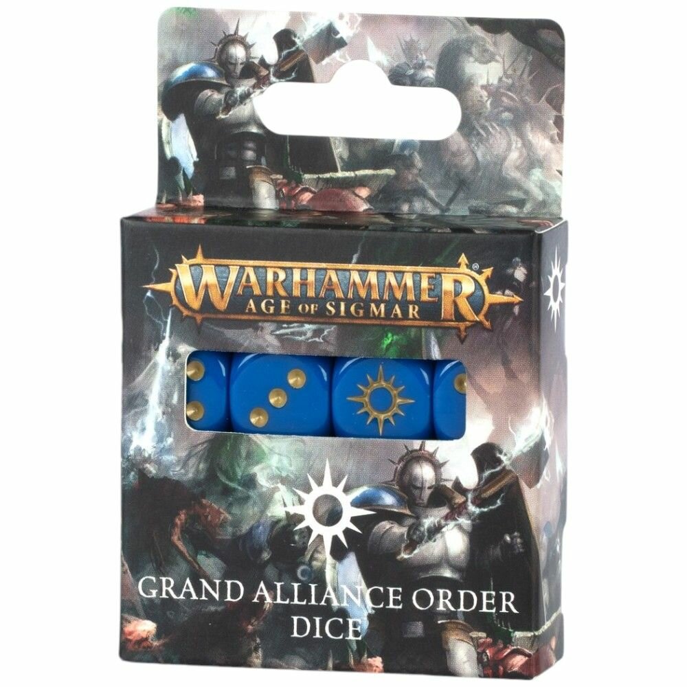 Набор кубиков Warhammer Age of Sigmar: Grand Alliance Order Dice Set