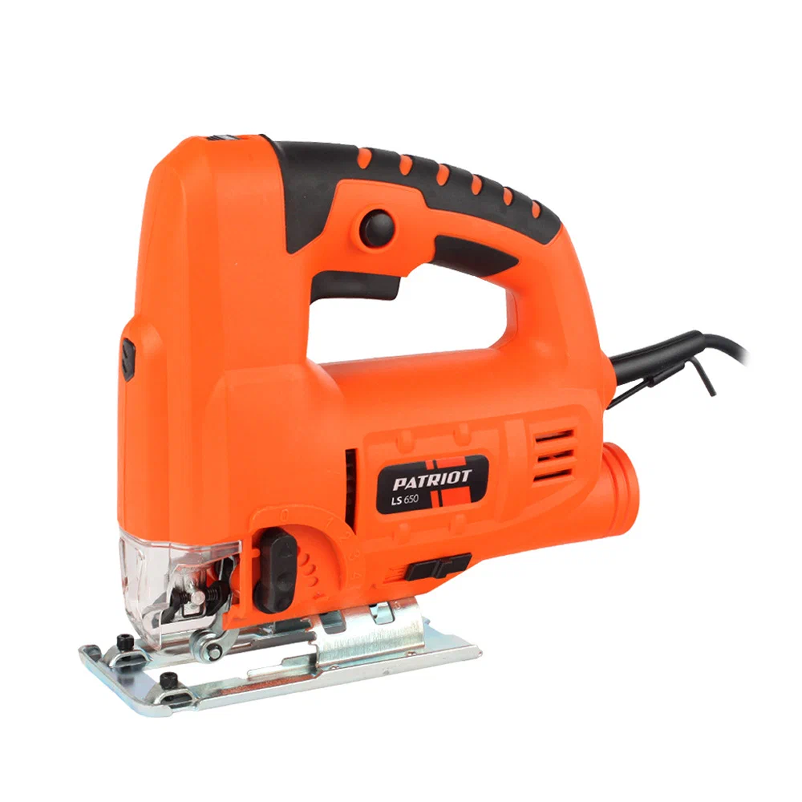 Лобзик электрический PATRIOT LS 650 ручной по дереву и стали, 570Вт, частота движения 3000 ход мин