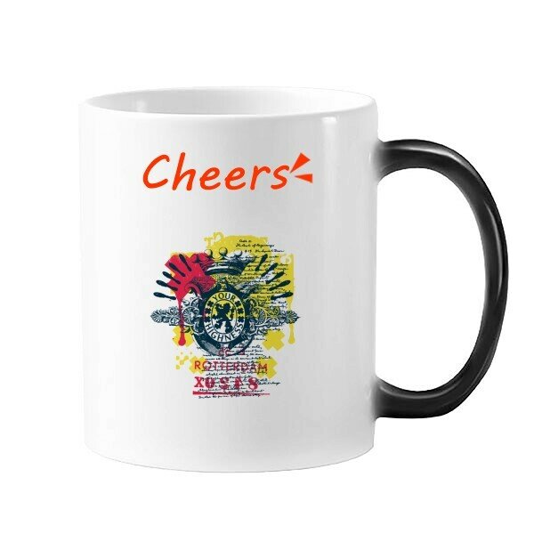 Кофейная чашка церас трансформированный термометр