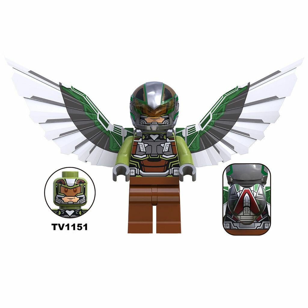 Минифигурка Сокола из серии Marvel, строительные блоки