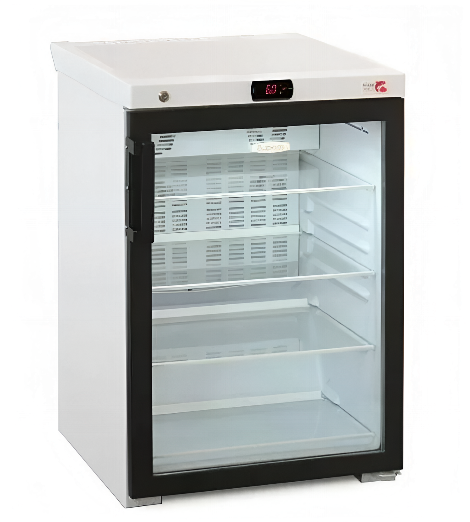 Холодильный шкаф-витрина БИРЮСА B154DNZ, объем 95 литров, белый