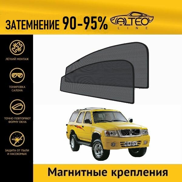 Автошторки ALTEO PREMIUM на GREAT WALL SAFE 1 (01-10) на передние двери на магнитах