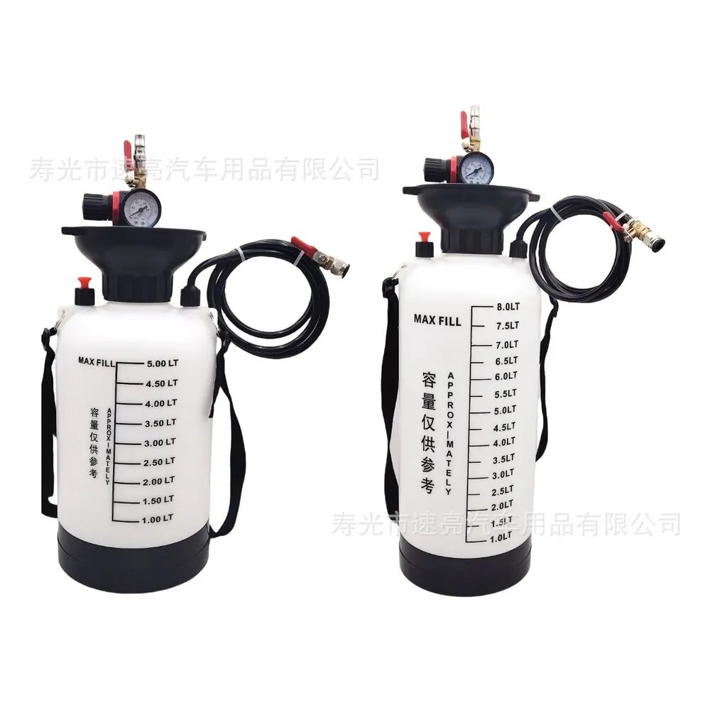 Приспособление для замены, заправки масла АКПП пневматическое 8л, с адаптерами