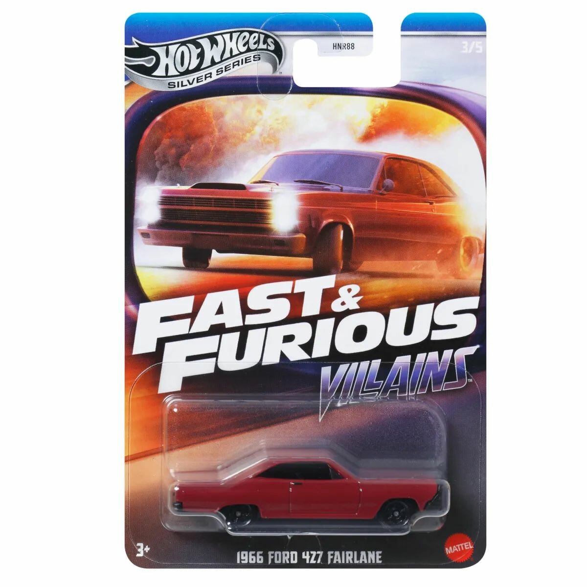 Машинка коллекционная Hot Wheels Fast & Furious Villains - 1966 Ford Fairlane Collector