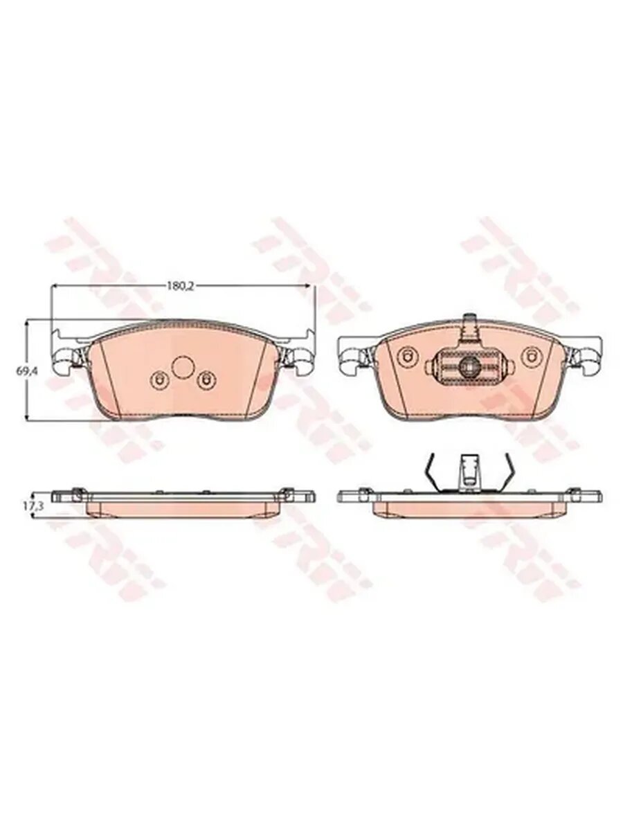 Колодки передние CITROEN JUMPY IV / PEUGEOT EXPERT IV/TRAVEL