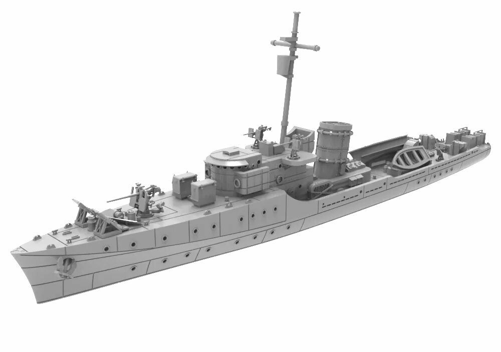 USN Experimental Class Submarine Chaser PC-451 RHWS004 Модель корабля 1/350 700 scale Waterline