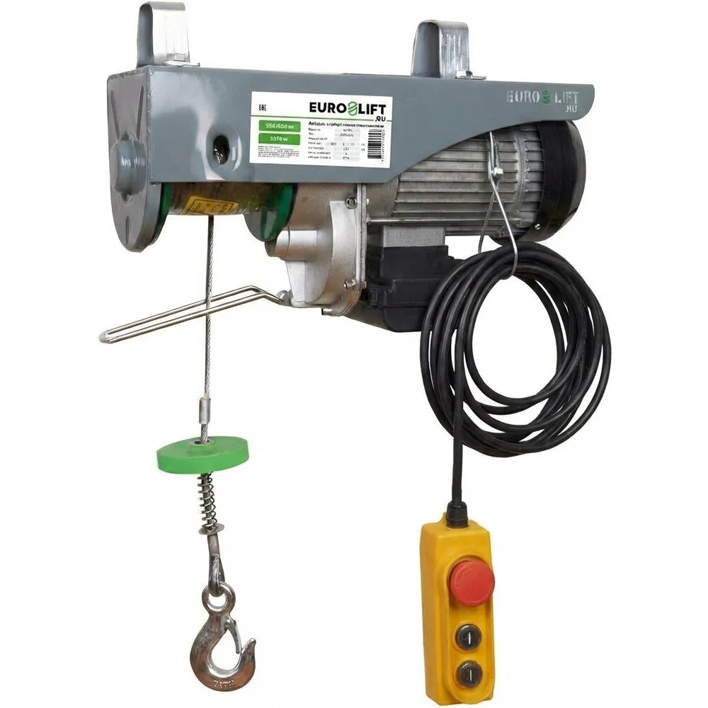 Электрическая стационарная лебедка (600/1200 кг, 18/9 м) EURO-LIFT PA 1200 00016926