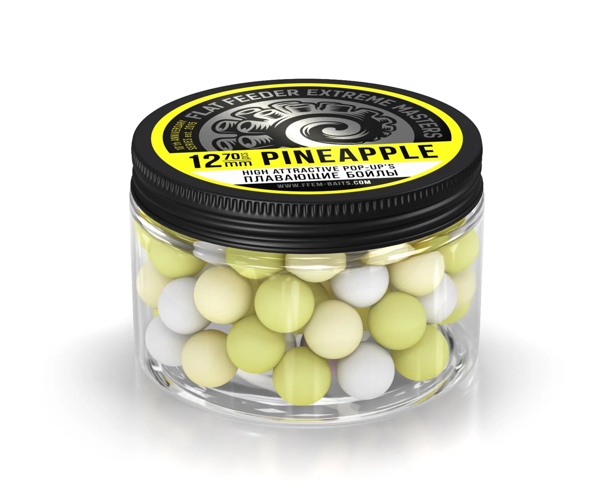 Бойлы плавающие FFEM Pop-Up Cocktail Pineapple 12mm