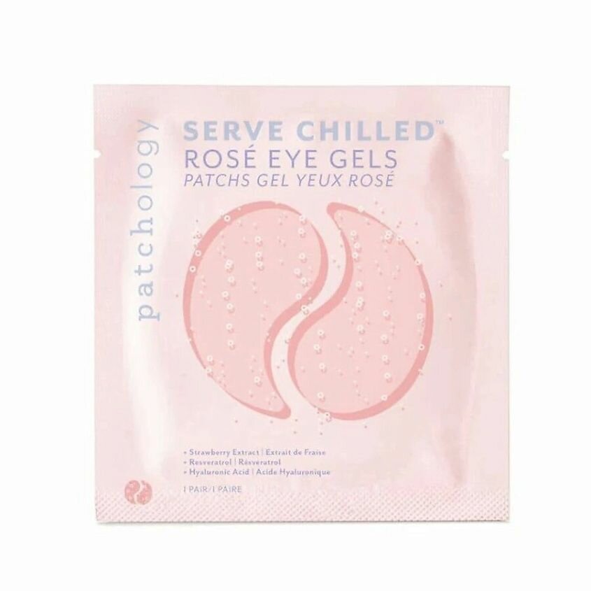 Увлажняющие и разглаживающие гидрогелевые патчи для глаз PATCHOLOGY Serve Chilled Rose Eye Gels (2 пары)