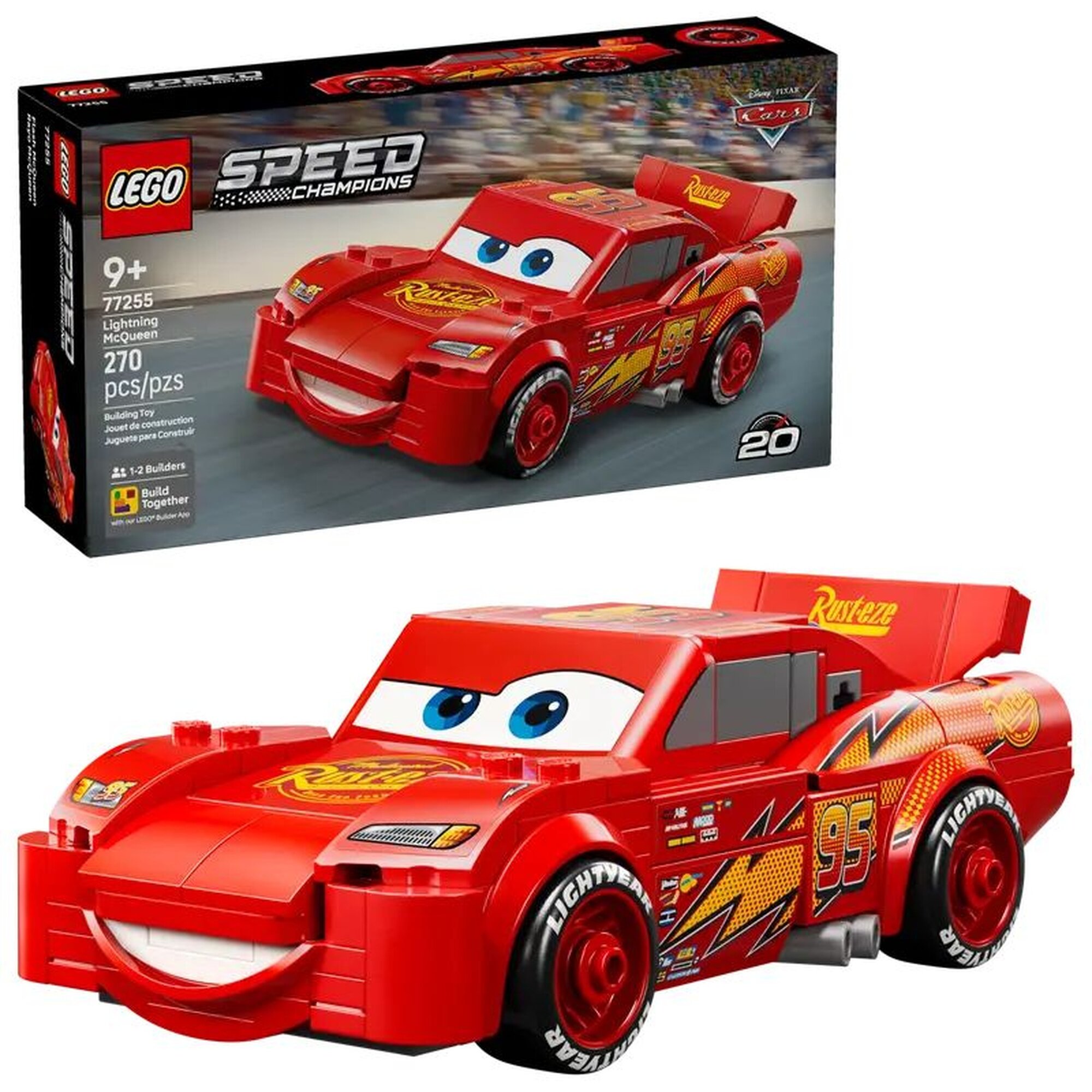 Конструктор LEGO SPEED CHAMPIONS - Молния Маккуин, 270 эл. - Лего Чемпионы скорости 77255