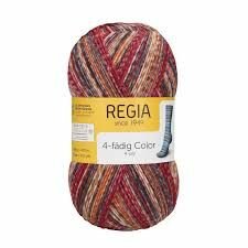 Носочная пряжа Regia 4-ply Color (04768 Cardamom) 1 моток 100 г/420 м