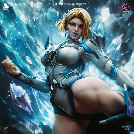 Сборная модель Emma Frost (Marvel Rivals), 254мм, 1/8 для покраски