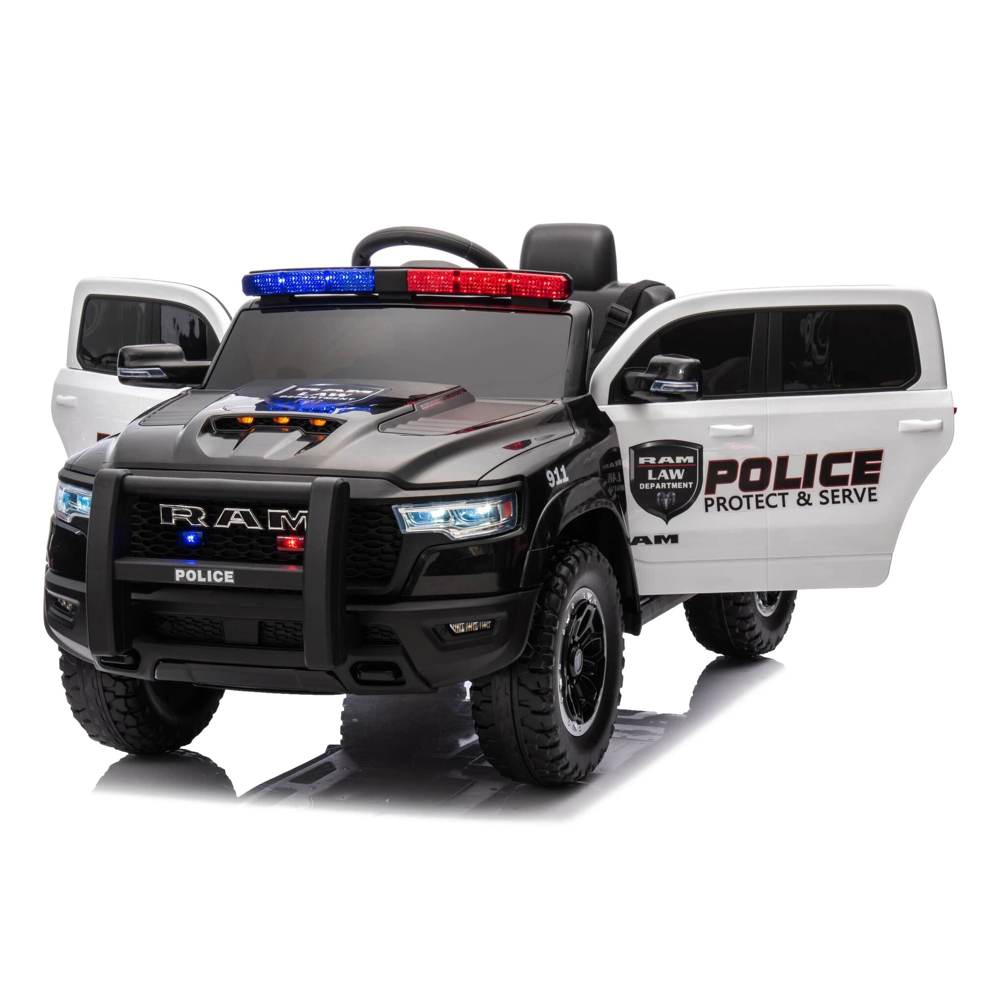 XMX Детский электромобиль Полиция Dodge RAM 1500 24V 4WD - ZB618P