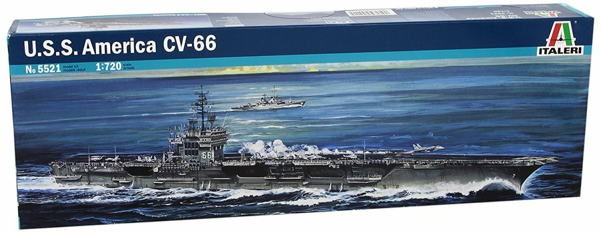 Сборная модель "Корабль U.S.S. AMERICA CV-66" (1:720), артикул 5521