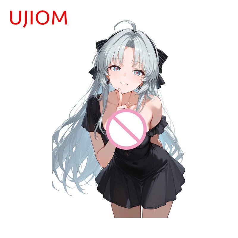 Наклейка на стену UJIOM Wuthering Waves Carlotta Sexy Waifu 16cm