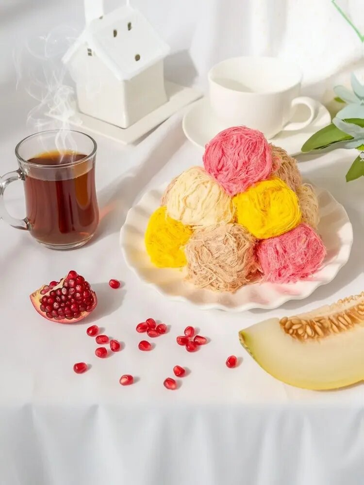 Пишмание турецкая "пашмак" ассорти 3 вкуса 160г (дыня, гранат, ваниль) — фото 1