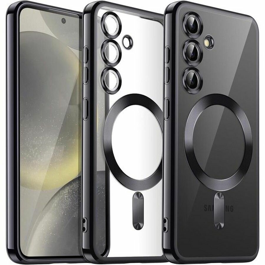 Силиконовая накладка с Magsafe Magnetic для Samsung S26+ черный