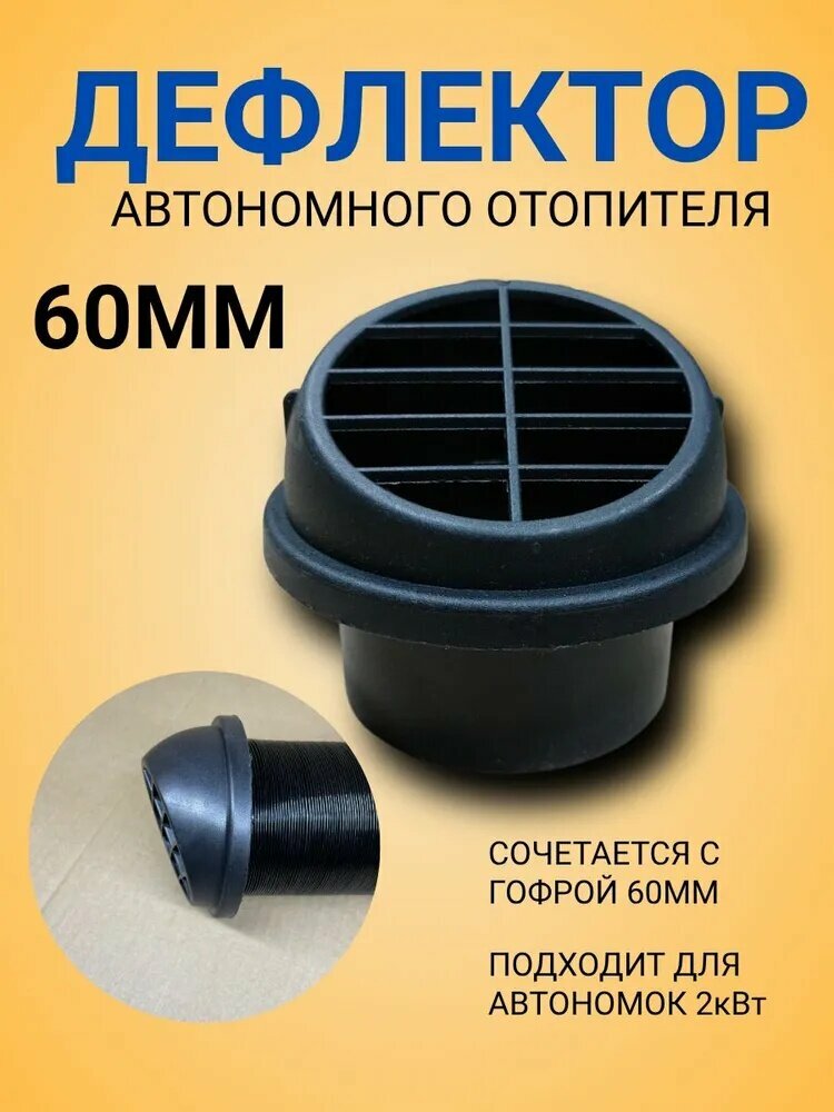 Запчасти для автономного отопителя арт. Дефлектор 60мм