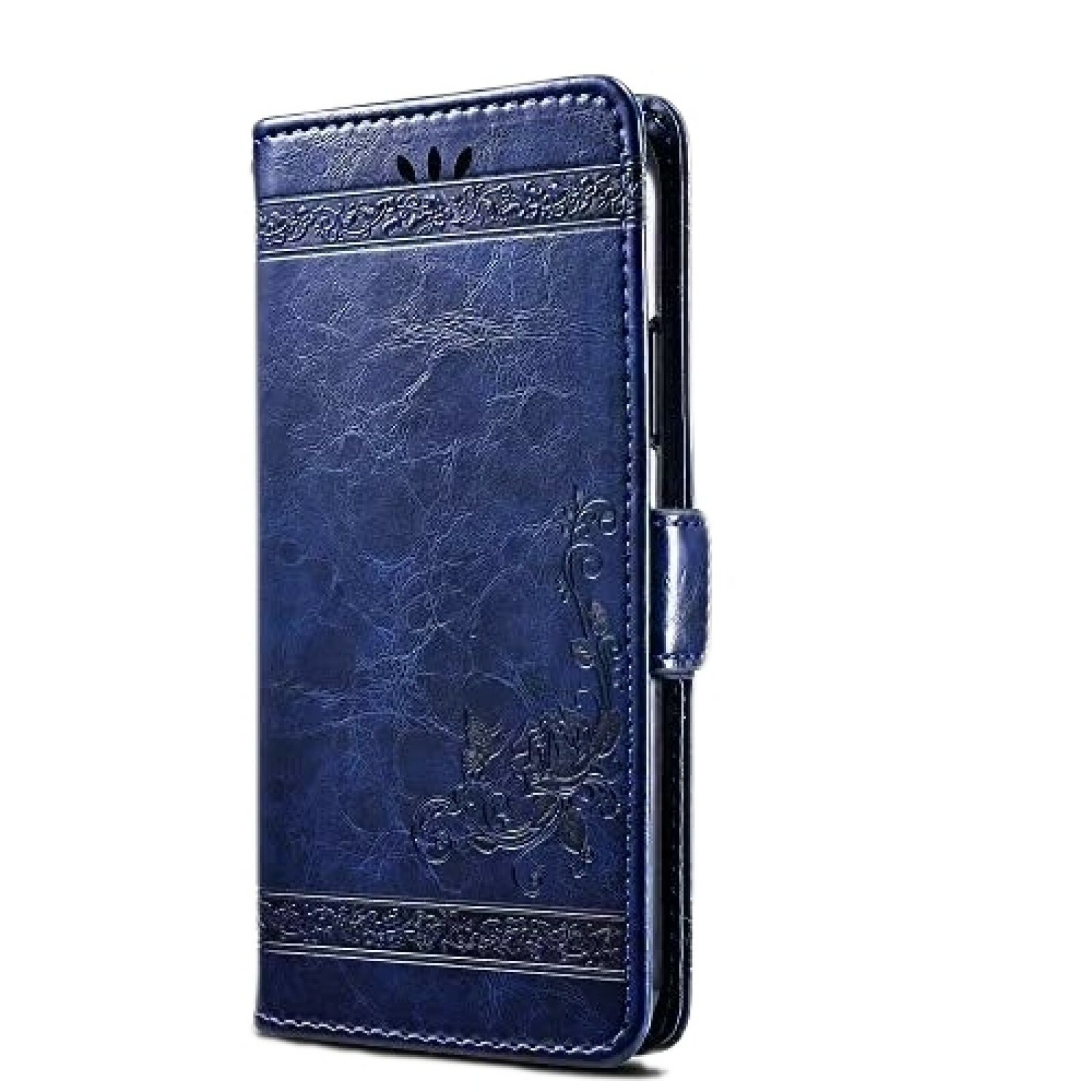 Чехол-книжка MyPads для ZTE Blade A7 (2019) из импортной искусственной кожи с винтажным тиснением