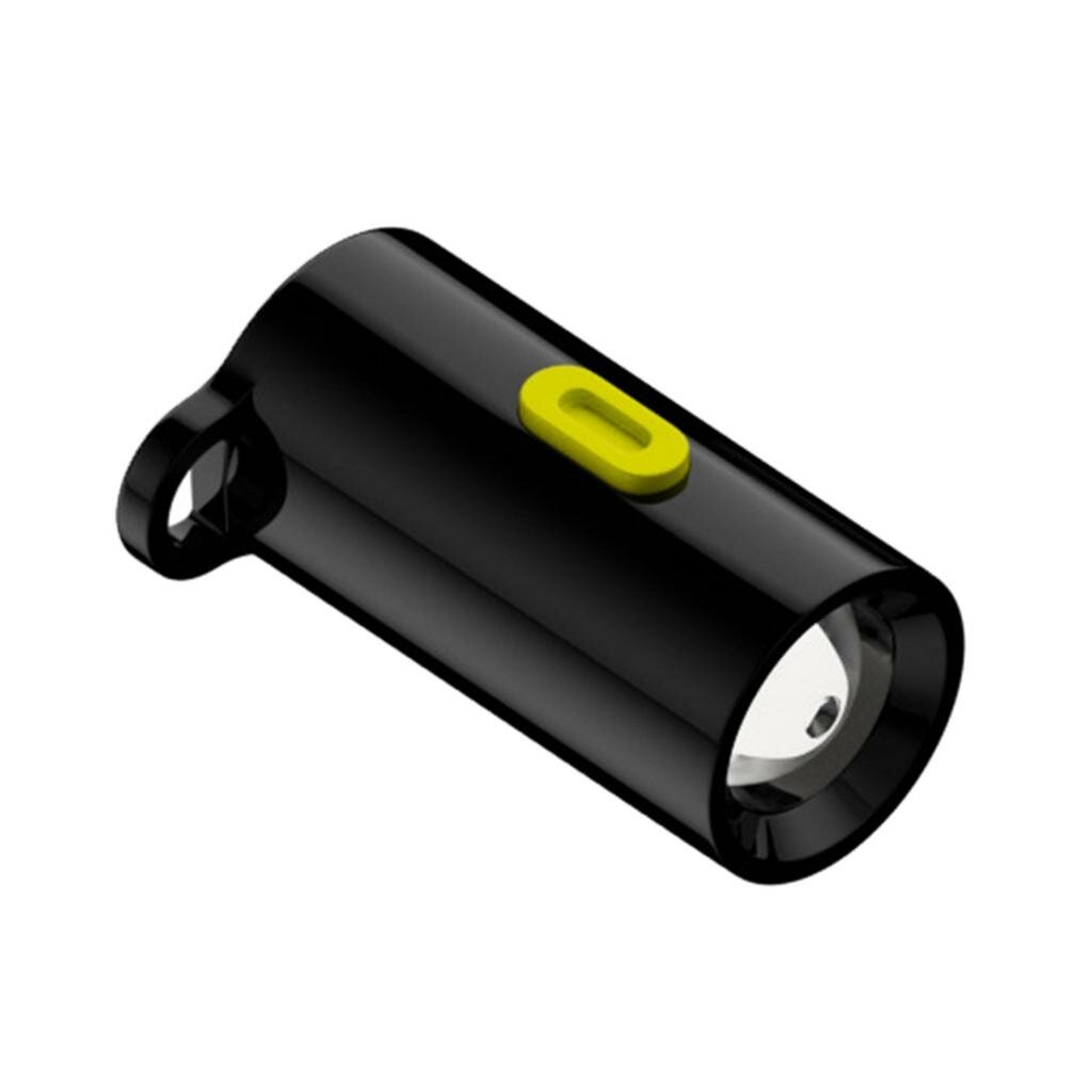 Светодиодный фонарик USB-C, Черный - Тип C Женский