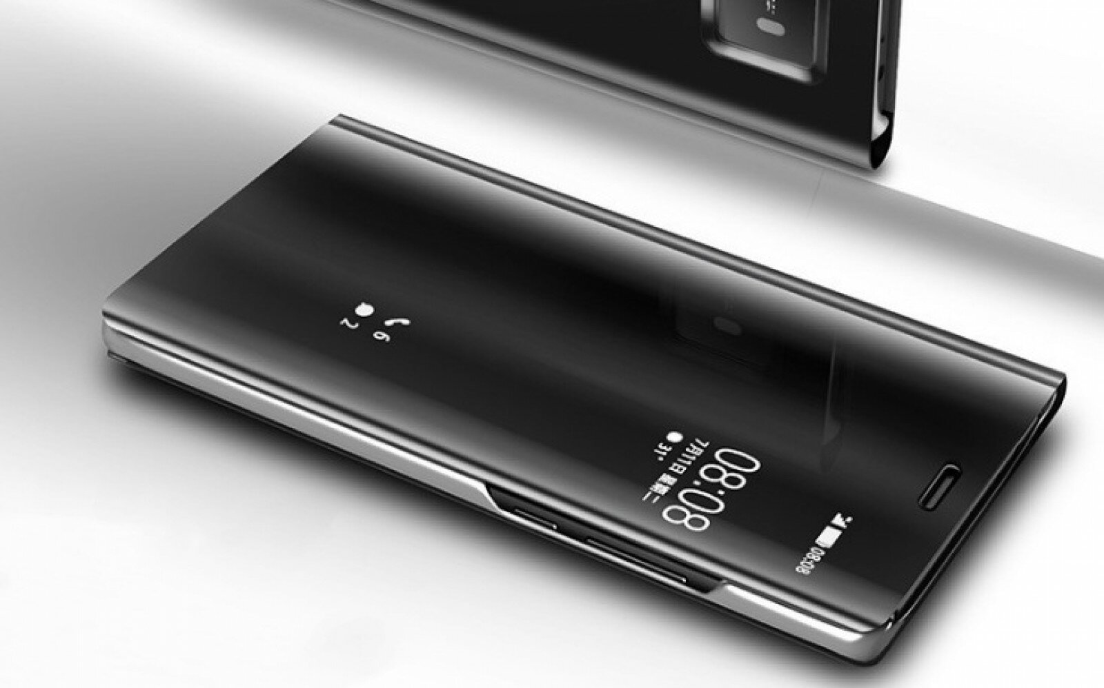 Чехол-книжка MyPads Clear View Cover для Xiaomi Redmi Note 10 (2021) / Redmi Note 10S / Poco M5s с полупрозрачной пластиковой крышкой