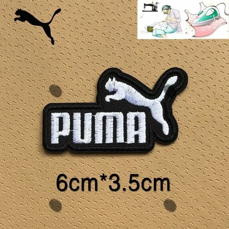 PUMA Вышитая нашивка из Липучка размеры65*35мм
