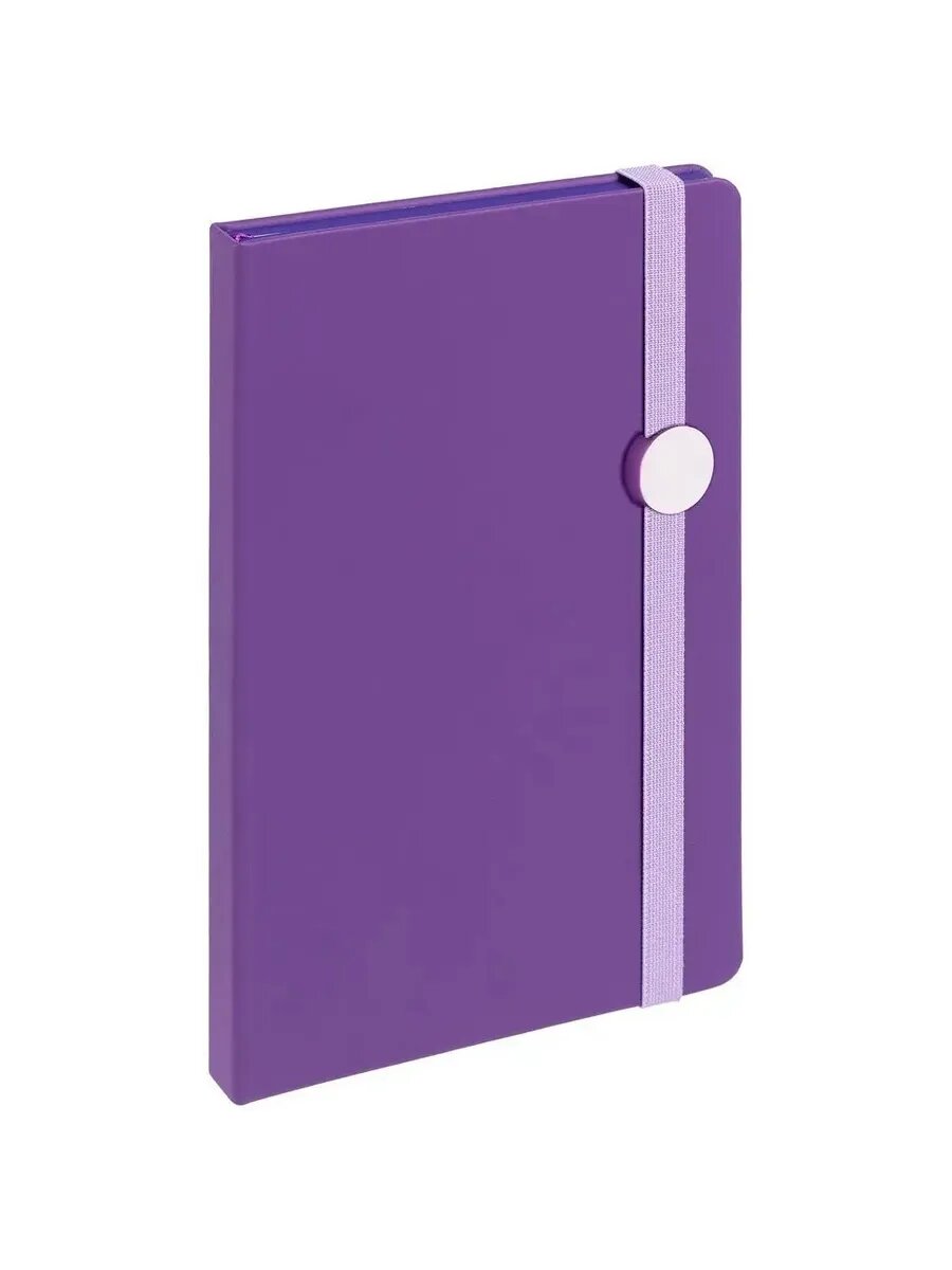 Элегантный фиолетовый блокнот с мягкой обложкой