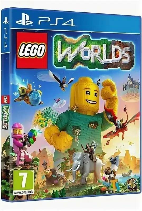 Игра LEGO Worlds диск на PS 4, 5 лего, ps4, без сюжета, открытый мир