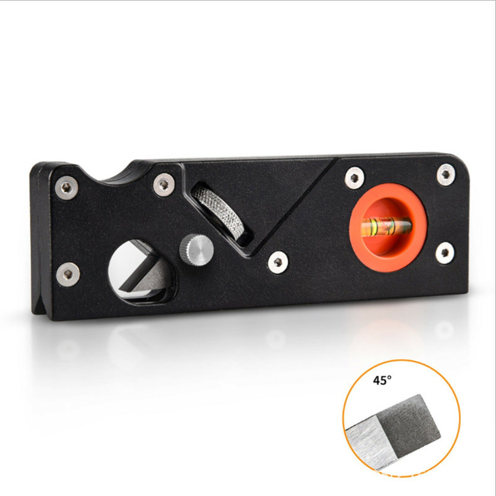 Угловой рубанок MyPads для снятия фигурной фаски с уровнем и регулировкой вылета резца