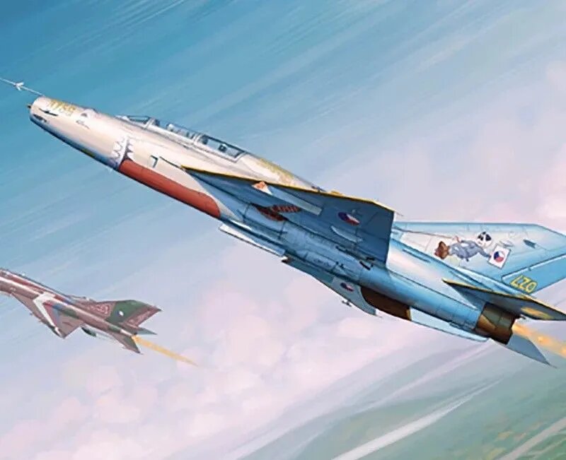 Trumpeter 02865 1/48 Российский истребитель МиГ-21УМ - Сборная модель самолета