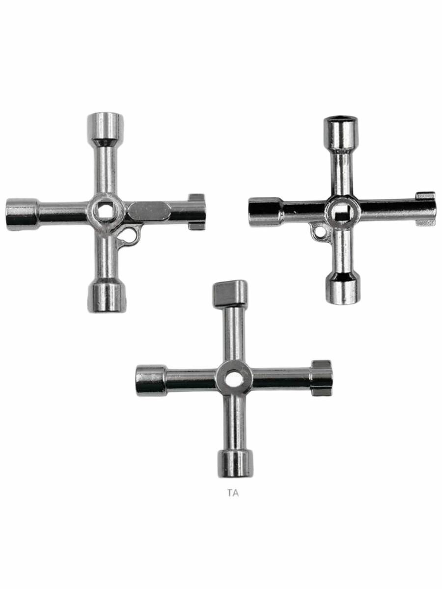 4-Ходовой Многофункциональный Коммунальный Ключ Triangle Square Универсальный с Треугольным Крестом для Электрического Шкафа Faucet