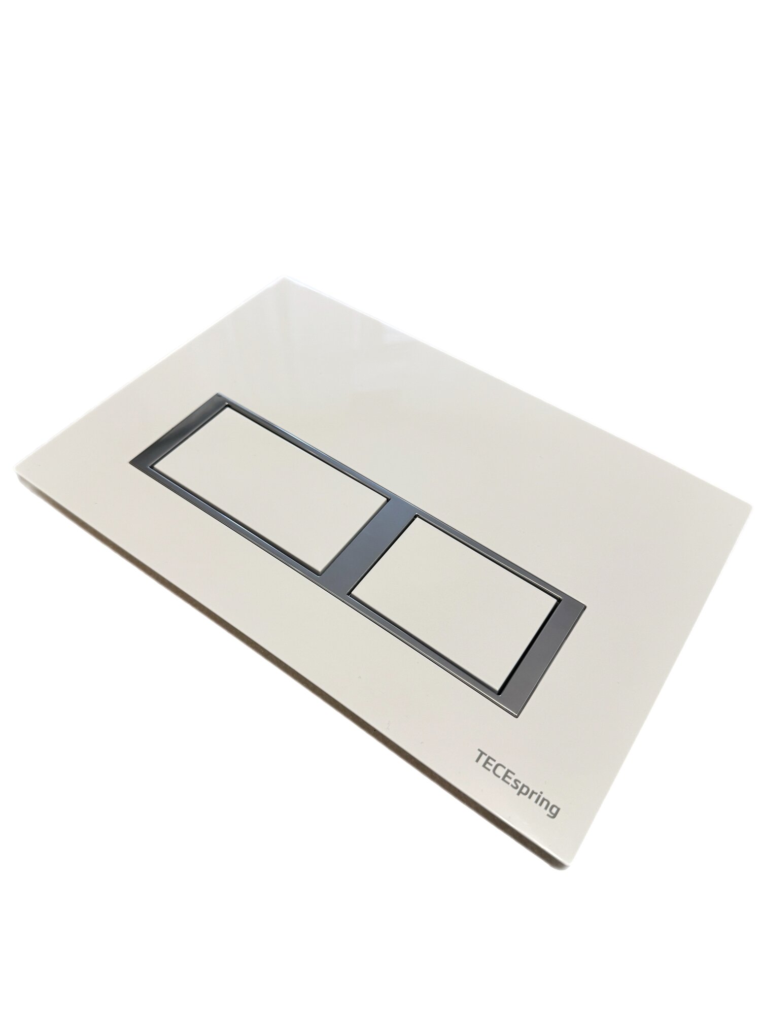 TECE Панель смыва TECESpring с прямоугольными кнопками, цвет: белый глянцевый