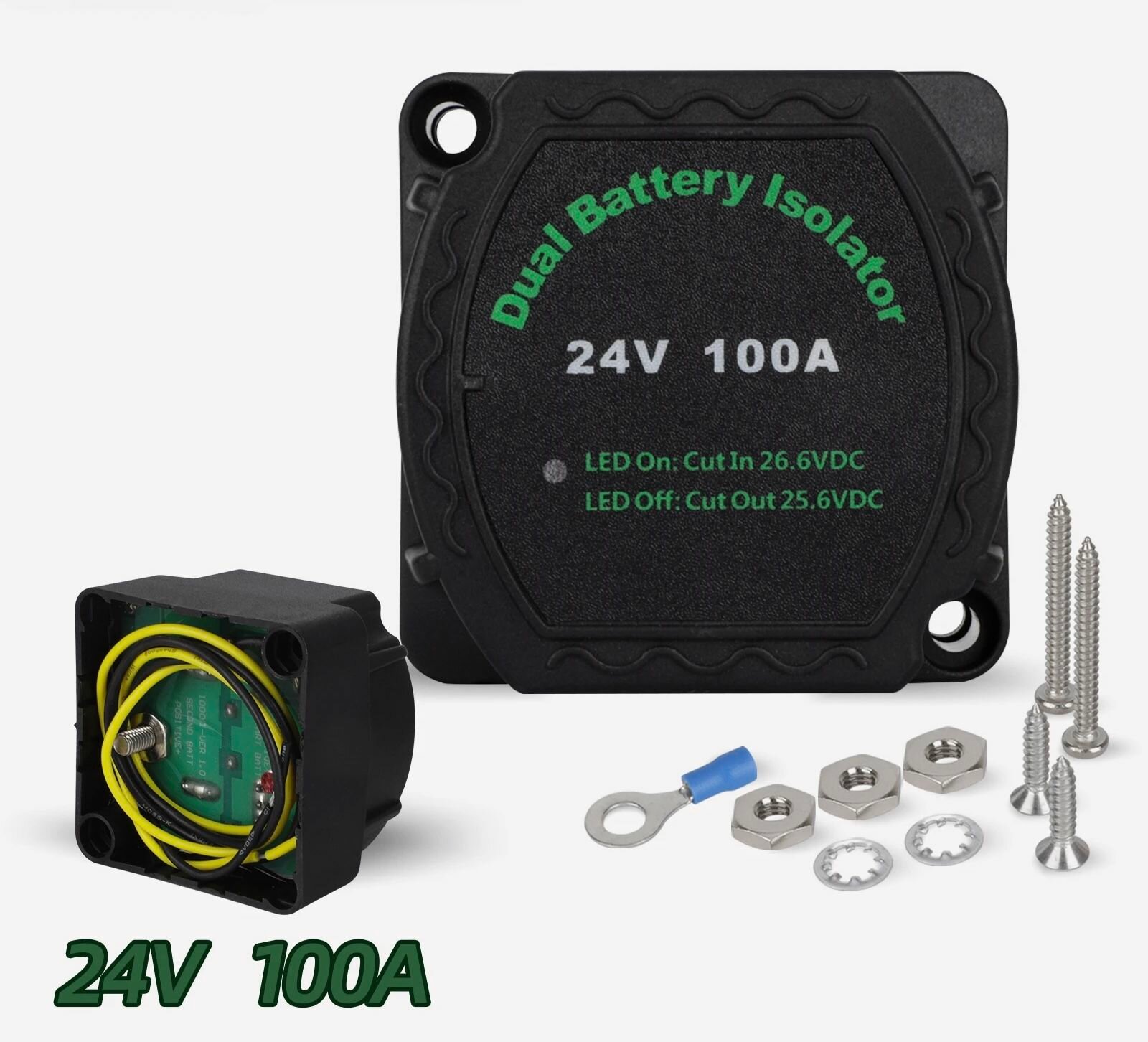 Реле зарядки для двух аккумуляторов 24в 100а УРА