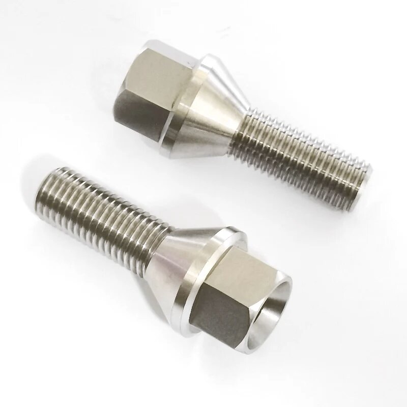 1 шт. M12 m14x1,5/1,5X28 мм титановые болты с наконечником для колес с размерным M12x1.5x28