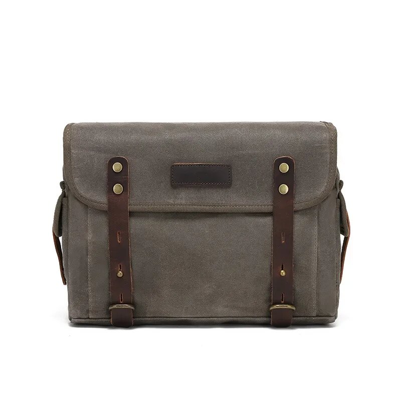 Водонепроницаемая Мотоциклетная Седельная Сумка, Съемная Кожаная Сумка-мессенджер С Масляно-восковым Холстом