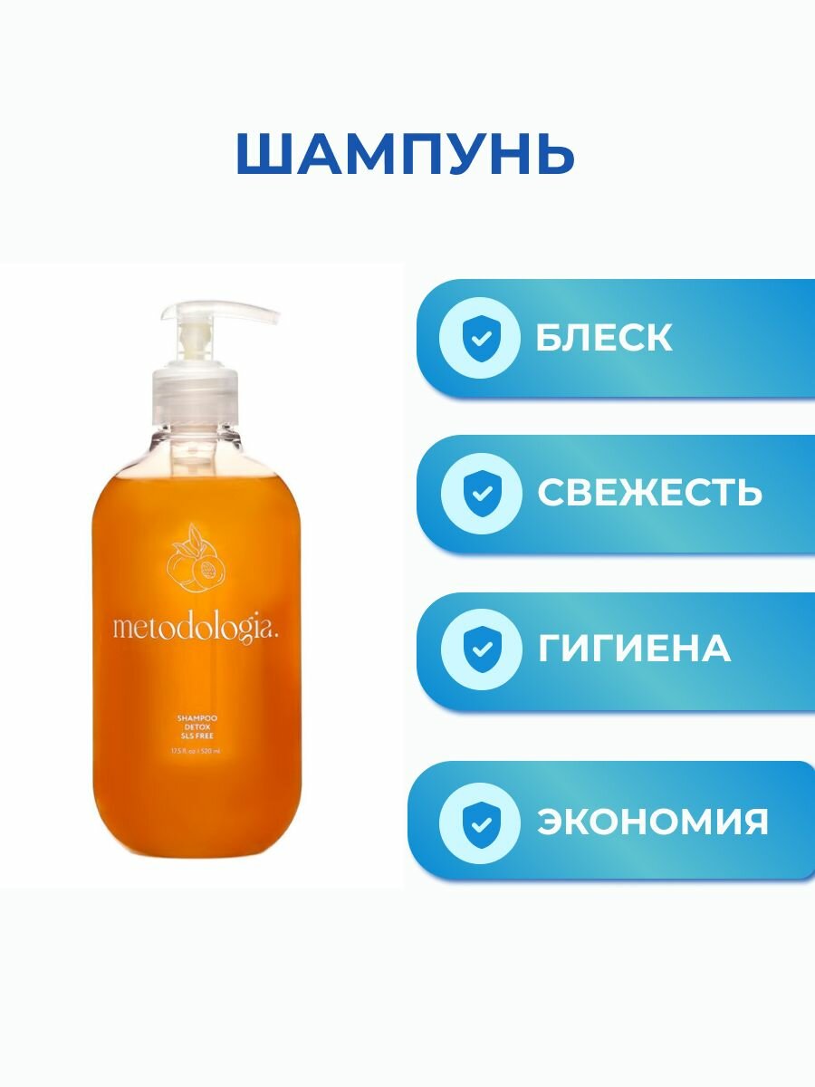 Metodologia шампунь детокс безсульфатный 520мл