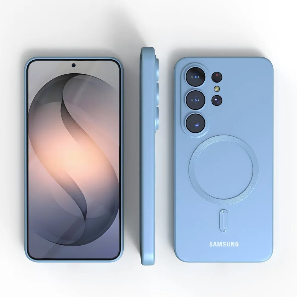 Магнитный чехол для Samsung Galaxy S26 S25 S24 S23 Ultra FE S22 Plus A56 A55 A17, противоударный чехол для MagSafe, защитный чехол